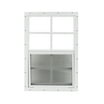 Duo Corp Double Slider Utility Window, 2 X 2 ft, Solid Vinyl with Home ...