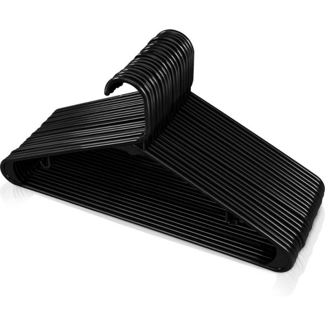 PEACNNG Plastic Hangers - Standard Set of Clothes Hangers for Coats ...