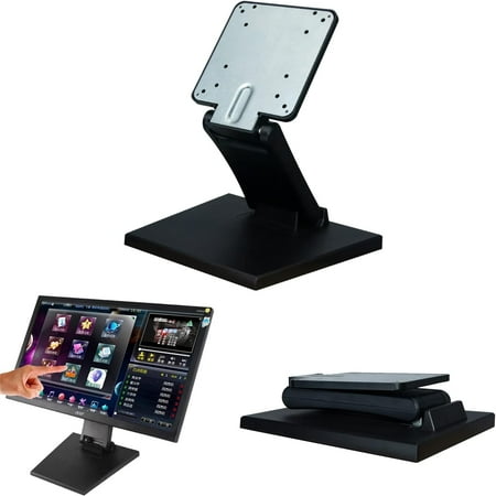 y Adjustable LCD Monitor Stand Mount Folding Vesa Monitor Desk Stand ...