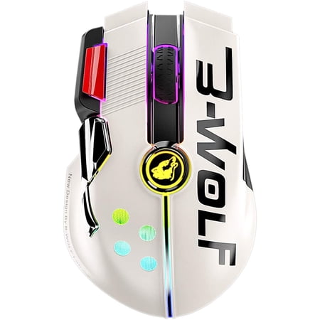 Wired/Wireless Gaming Mouse Up to 12000 DPI,Rechargeable Mouse with ...
