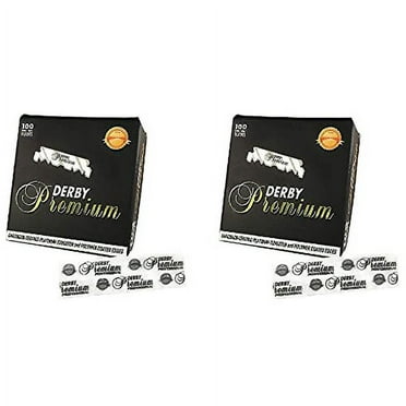 Derby Premium Single Edge Razor Blades with Swedish Steel, 100 Count ...