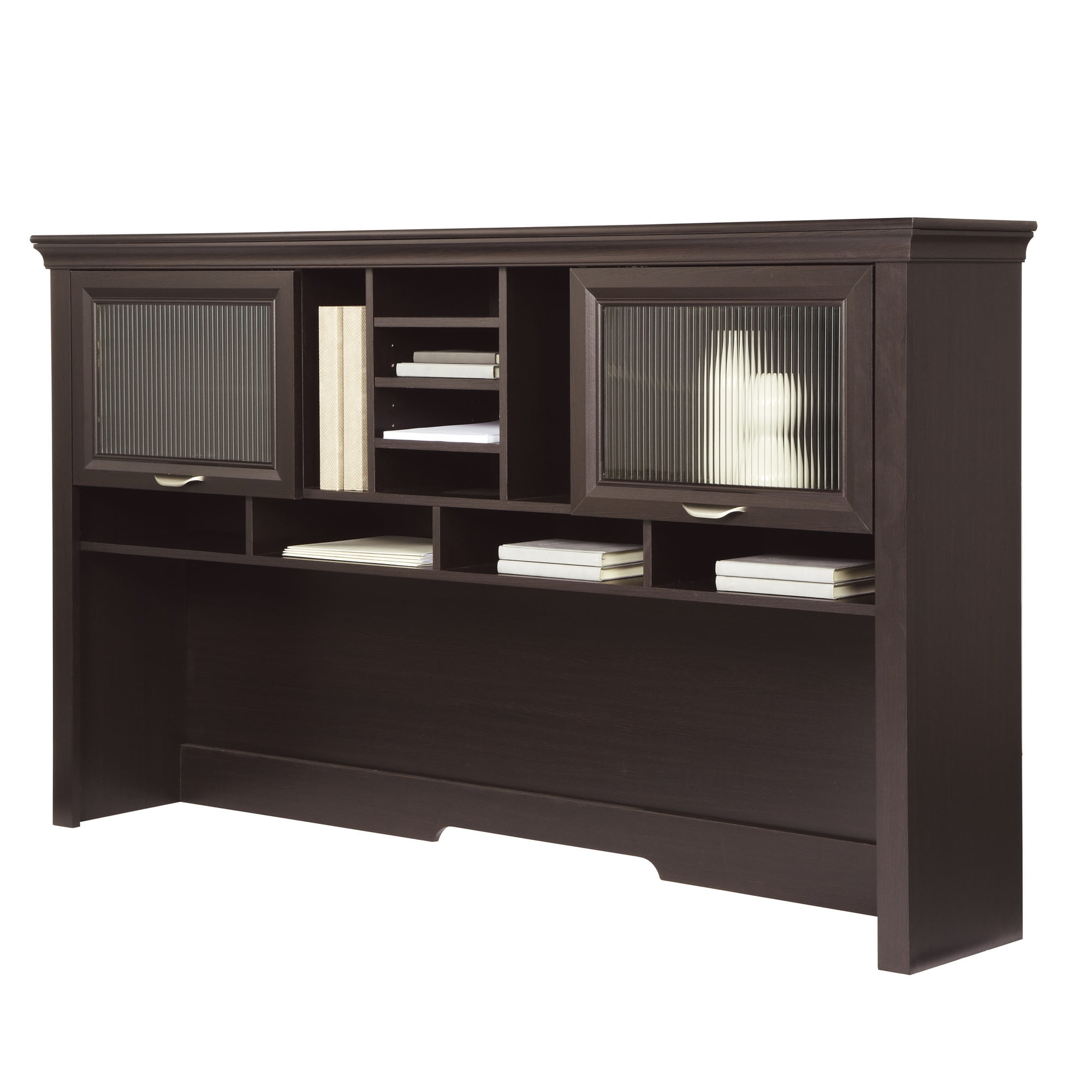 Realspace® Magellan Performance 71"W Hutch For L-Shape Desk, Espresso ...