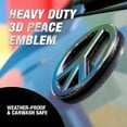 Revolution Car Badges 3D Peace Sign, Automotive Emblem Decals Stickers ...