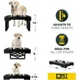 Pet Zone Designer Diner Adjustable Elevated Dog Bowls Raised Dog Bowl ...