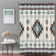 Bathroom Shower Curtain Farm Aztec Bohemian Geometric Waterproof Shower ...
