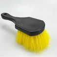 Yellow Car Wheel Brush With Hard & Soft Bristles, Nylon Fiber Head ...