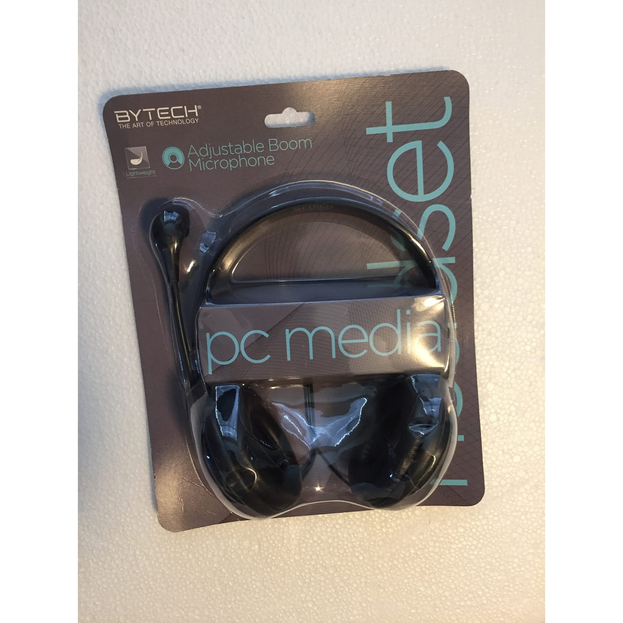 BYTECH MEDIA HEADSET WITH MIC (BLACK) - Walmart.com