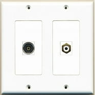 1Port Single Outlet Decora Hdmi Female Wall Plate White - Walmart.com