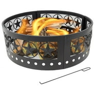 30in. Galvanized Round Fire Ring - Walmart.com