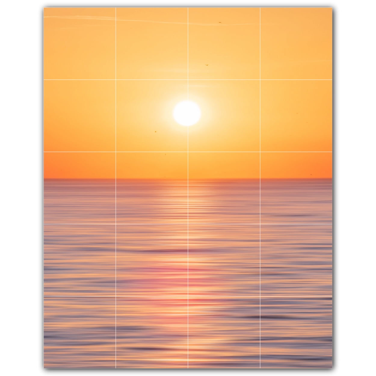 Picture-Tiles.com: Sunset Ceramic Tile Wall Mural WAL500982-45M. 24"W x ...