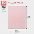 Paper Junkie, Pink Vellum Paper, 8.5x11 in, 50 Sheets - Walmart.com