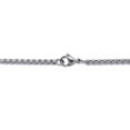 Men's Natural Black Onyx Antiqued Stainless Steel Dog Tag Necklace 24 ...