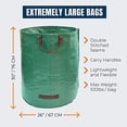 Big Gulp Lawn Bags, 3-Pack 72 gallons Heavy Duty Lawn and Leaf Bags ...