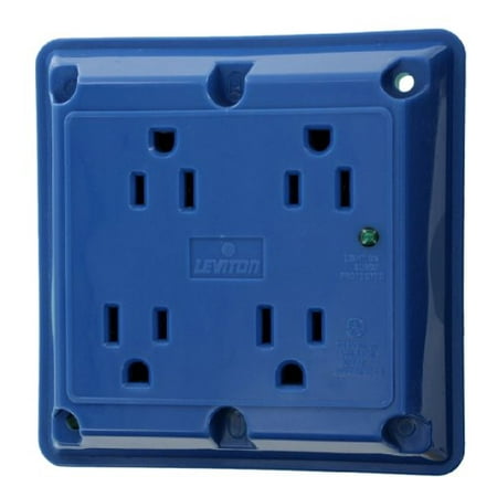 Leviton 5480-BU 15-Amp 125-Volt 4-In-1 Receptacle, Blue | Walmart Canada