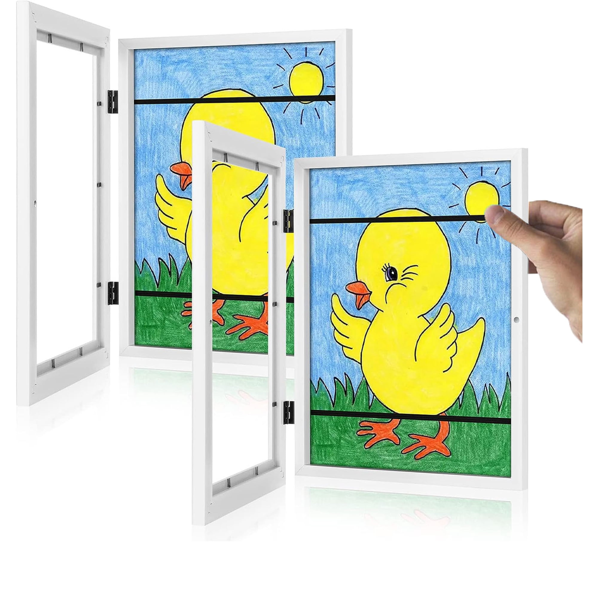 Click here for Amdohai [2-Pack] Kids Art Frames  8.5x11 Front Ope... prices