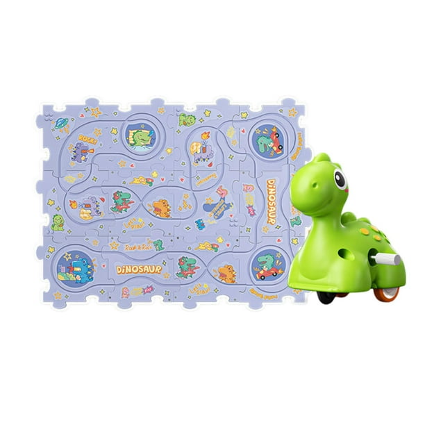 Puzzle Track Splicing 1 Set Rail Dinosaur Car Track Play Set Toy Diy ...