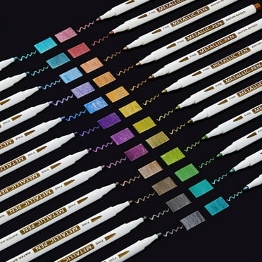 Paper Mate Flair Felt Tip Pens, Medium Point, 0.7mm, Metallic City ...