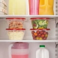 4pk 5.2c TakeAlongs Deep Square Food Storage Containers Ruby Red ...