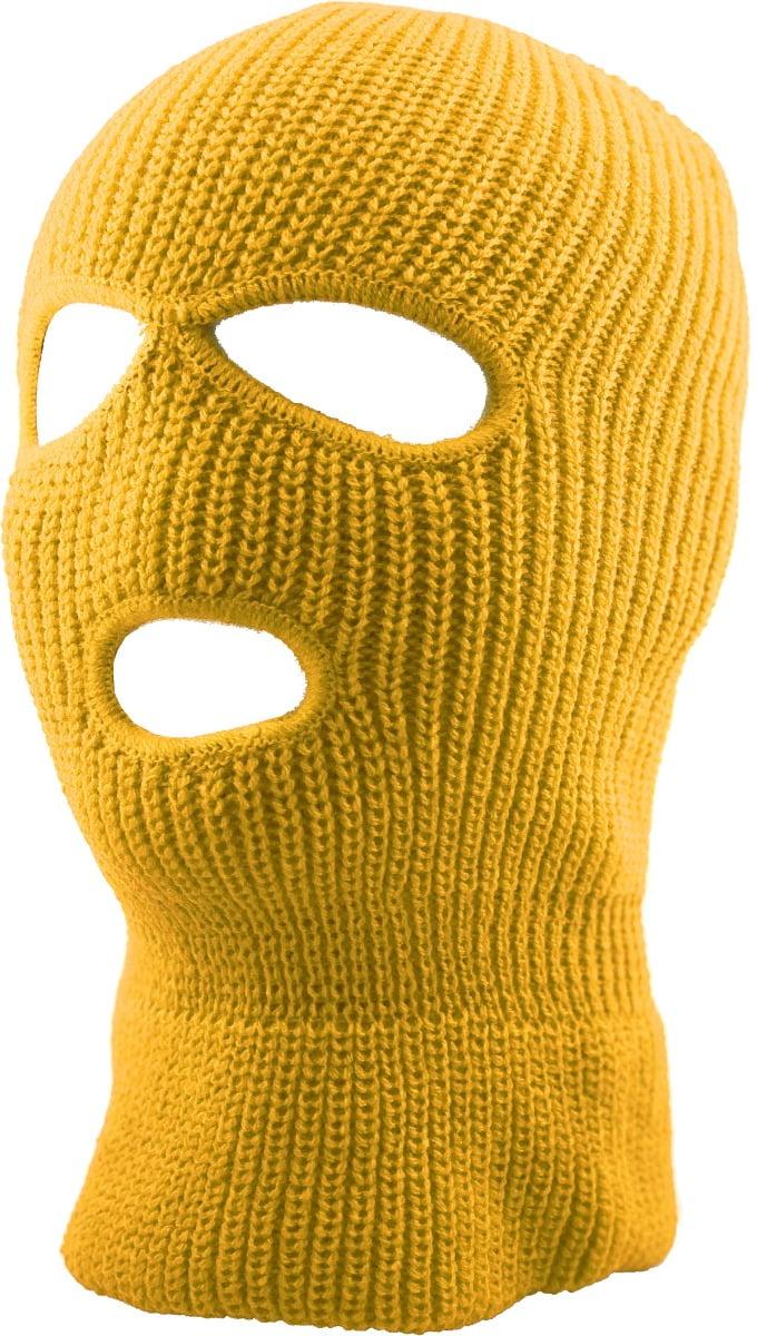 Three Hole Mask Full Face Cover Ski Hat Winter Knitted Beanie - Walmart.com