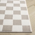 SAFAVIEH Groove Ernesto Checkered Area Rug, Ivory/Beige, 9' x 12 ...