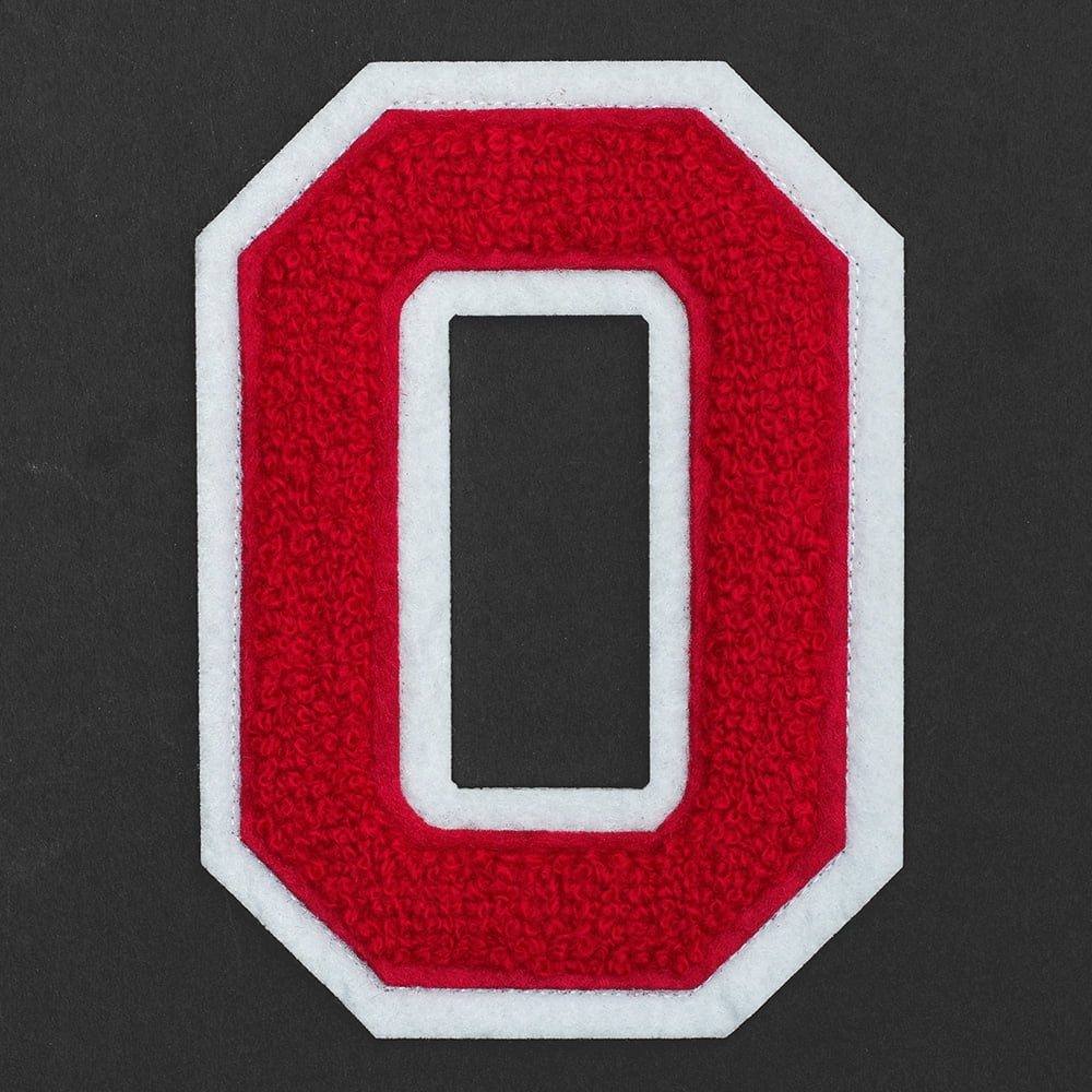 Chenille Stitch Varsity Iron-On Patch by pc, 4-1/2", Red/White, TR ...