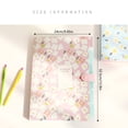6 Pockets Expanding File Folder Flower Pattern File Organiser Sorting ...