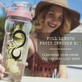 Live Infinitely 32 Oz Fruit Infuser Water Bottle with Time Marker ...