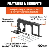 Curt Manufacturing Cur58000 4Wayor5Way And 6-Way or 7-Way Easy Mount ...