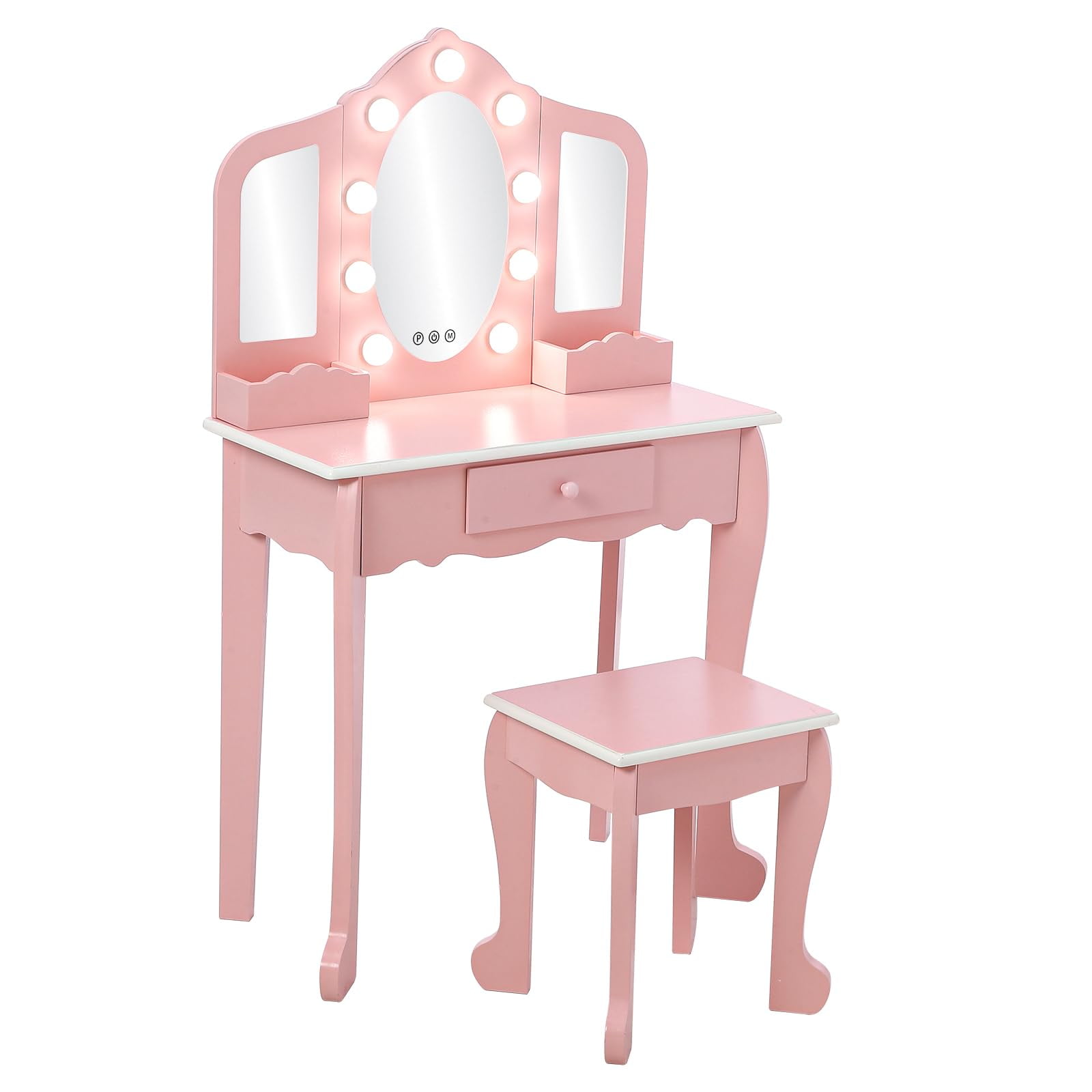 Click here for Tropow Kids Vanity With 3 Mirrors And Stool  Girls... prices