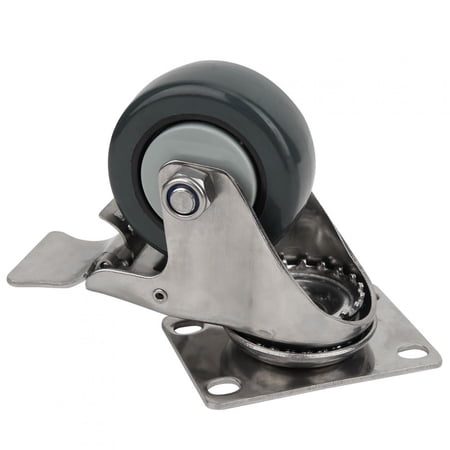 1.5in Stainless Steel Polypropylene Brake Universal Wheel Bracket ...