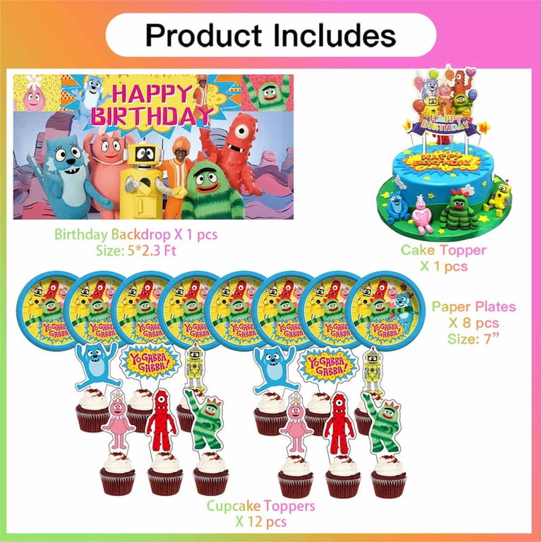 Yo Gabba Gabba 1st Birthday Printables