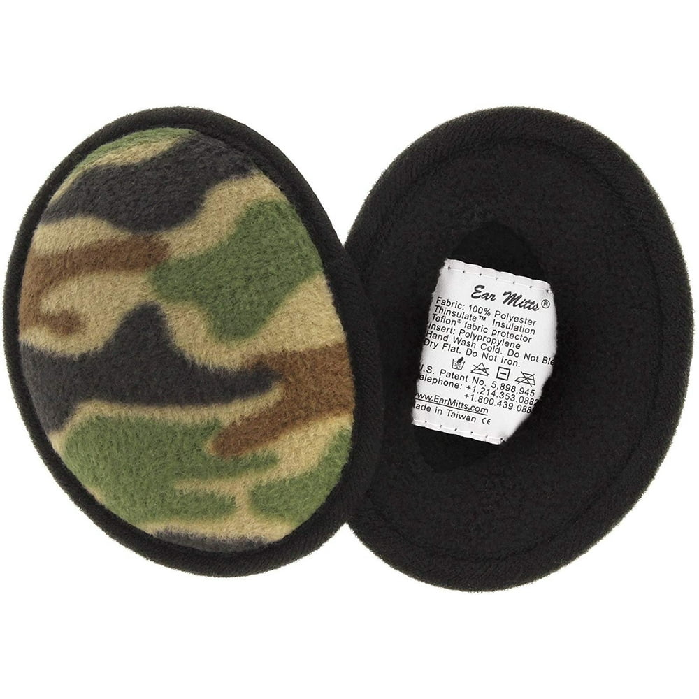 Ear Mitts - Ear Mitts Bandless Ear Muffs For Men, Camouflage Fleece Ear ...