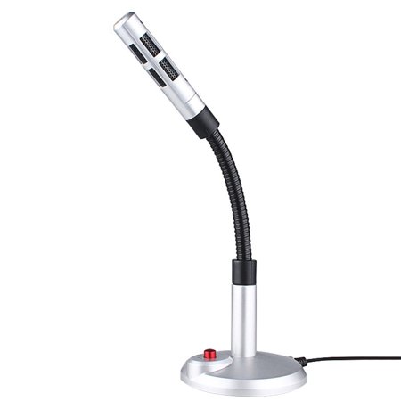 Desktop Microphone Computer Laptop Adjustable One-button Switch Noise ...