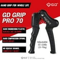 G & D GD Pro 70 Hand Grip Strengthener, Adjustable 55-154 lbs, Wrist ...