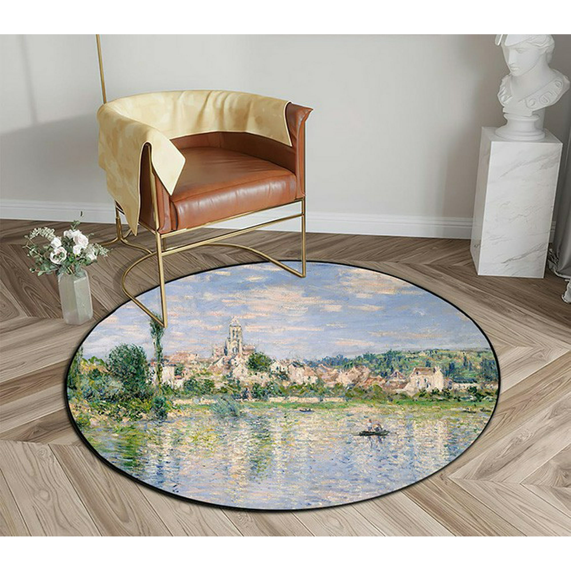 Click here for Deyoung Deyou Monet Painting Pattern Round Area Ru... prices