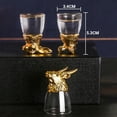 12 Individual Shot Glasses with Intricate Animal Designs, Premium ...