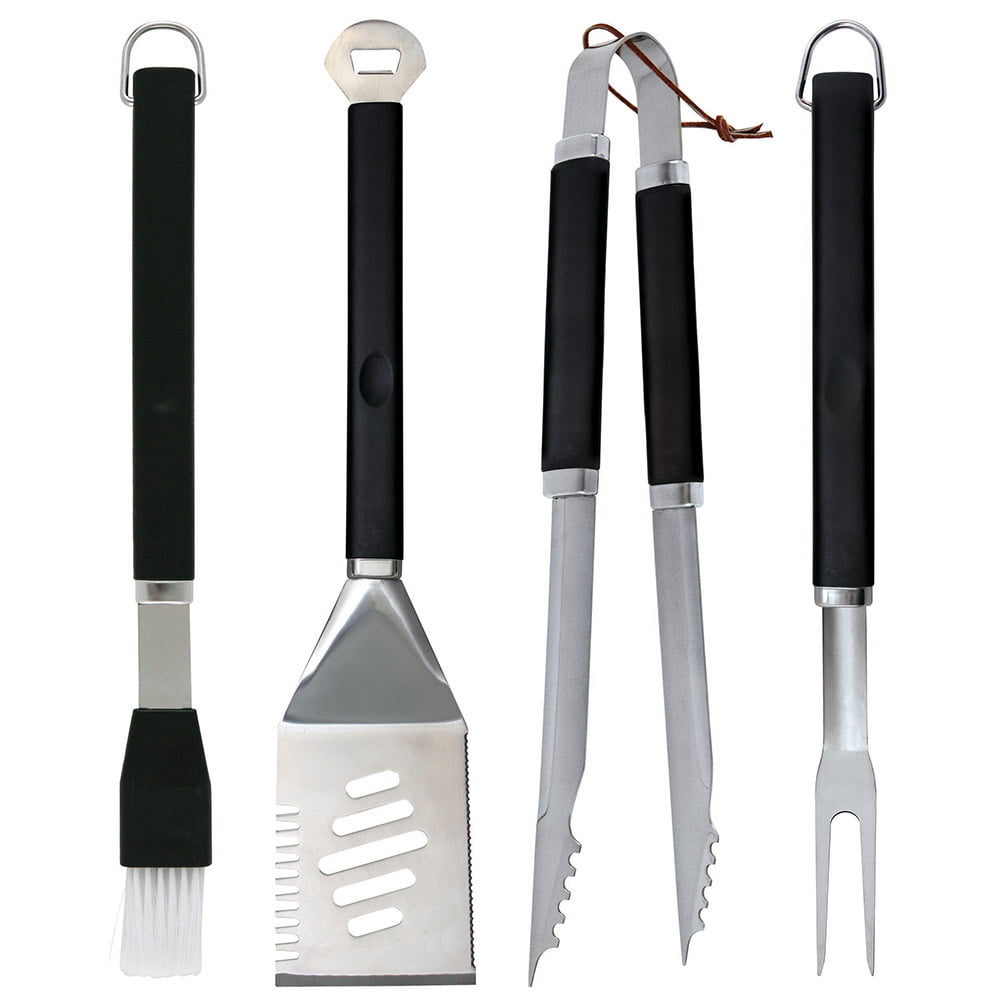 Mr. Bar-B-Q 4-Piece BBQ Grilling Essentials Tools Accessories Set ...