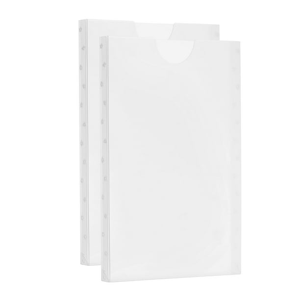 A3 Brochure Holder PP Display Vertical Wall Mount Posters, Clear, 2 ...