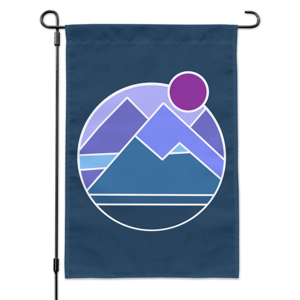 Abstract Geometric Mountainscape Garden Yard Flag - Walmart.com