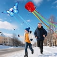 Butterfly Kites for Kids & Adults, Easy to Fly Design with Long Tail ...