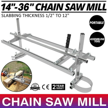 Portable Chainsaw Mill Planking Milling Bar 14" to 24” Wood Lumber ...