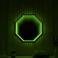 Ozarke Illuminated 3D Octagon Infinity LED Wall Mirror with RGB Color ...