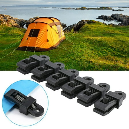 Domqga 6pcs High Strength Plastic Tent Clamp Clips Heavy Duty Locking ...