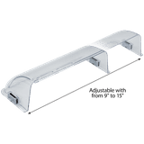 Imperial Shatterproof Adjustable Air Deflector, Clear Plastic, 9-in to ...