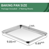 Stainless Steel Bakeware, 2 Pcs Stainless Steel Jelly Roll Pan, Baking ...