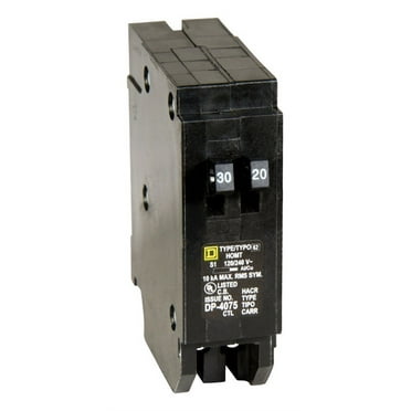 Square D HOMT2020CP Homeline 2-20 Amp Single-Pole Tandem Circuit Breaker - Walmart.com