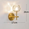 Crystal Wall Light, Wall Mounted Modern Iron Wall Sconce Wall Light for ...