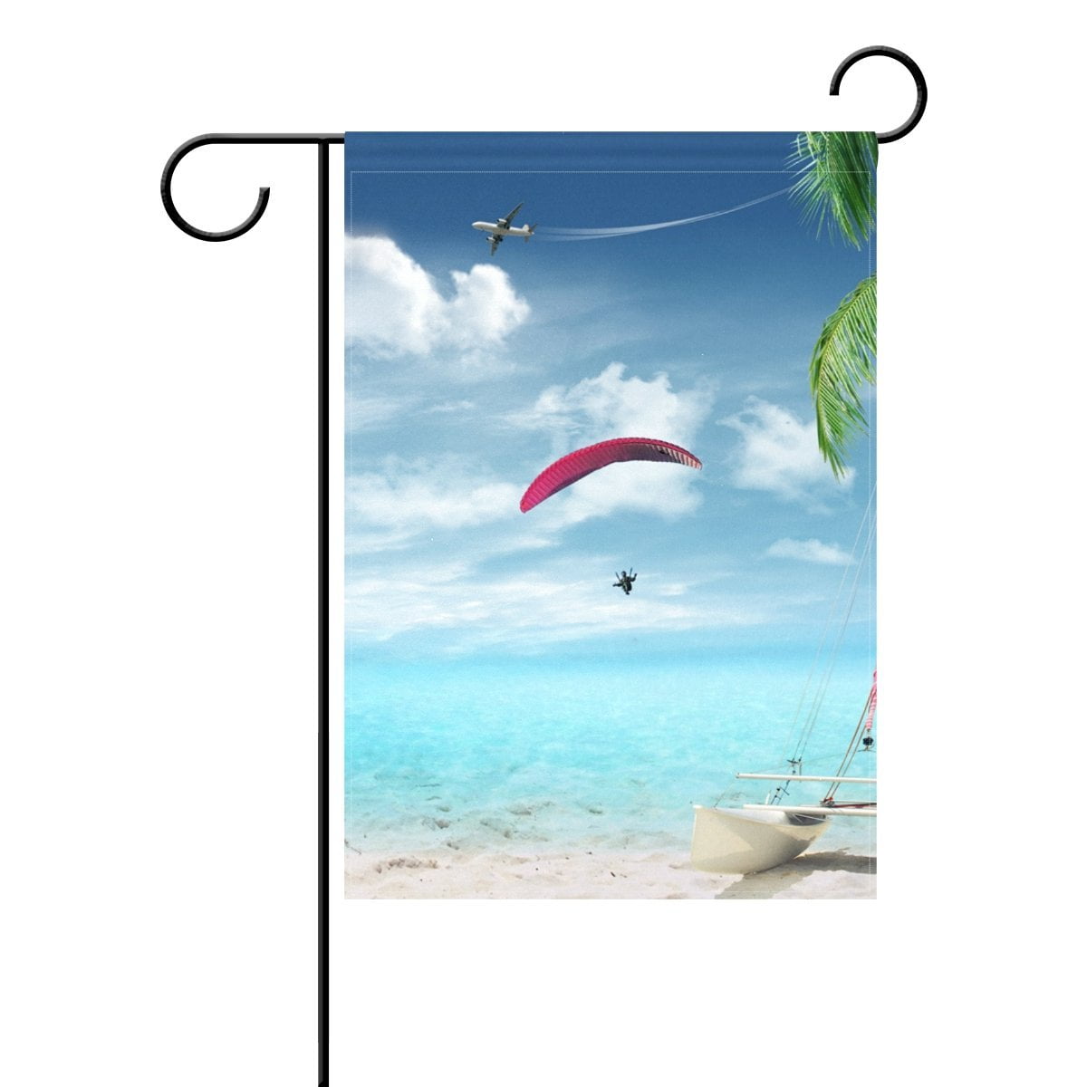 POPCreation Beach Garden Flag Summer Ocean Sea Sunset 28x40 inches ...