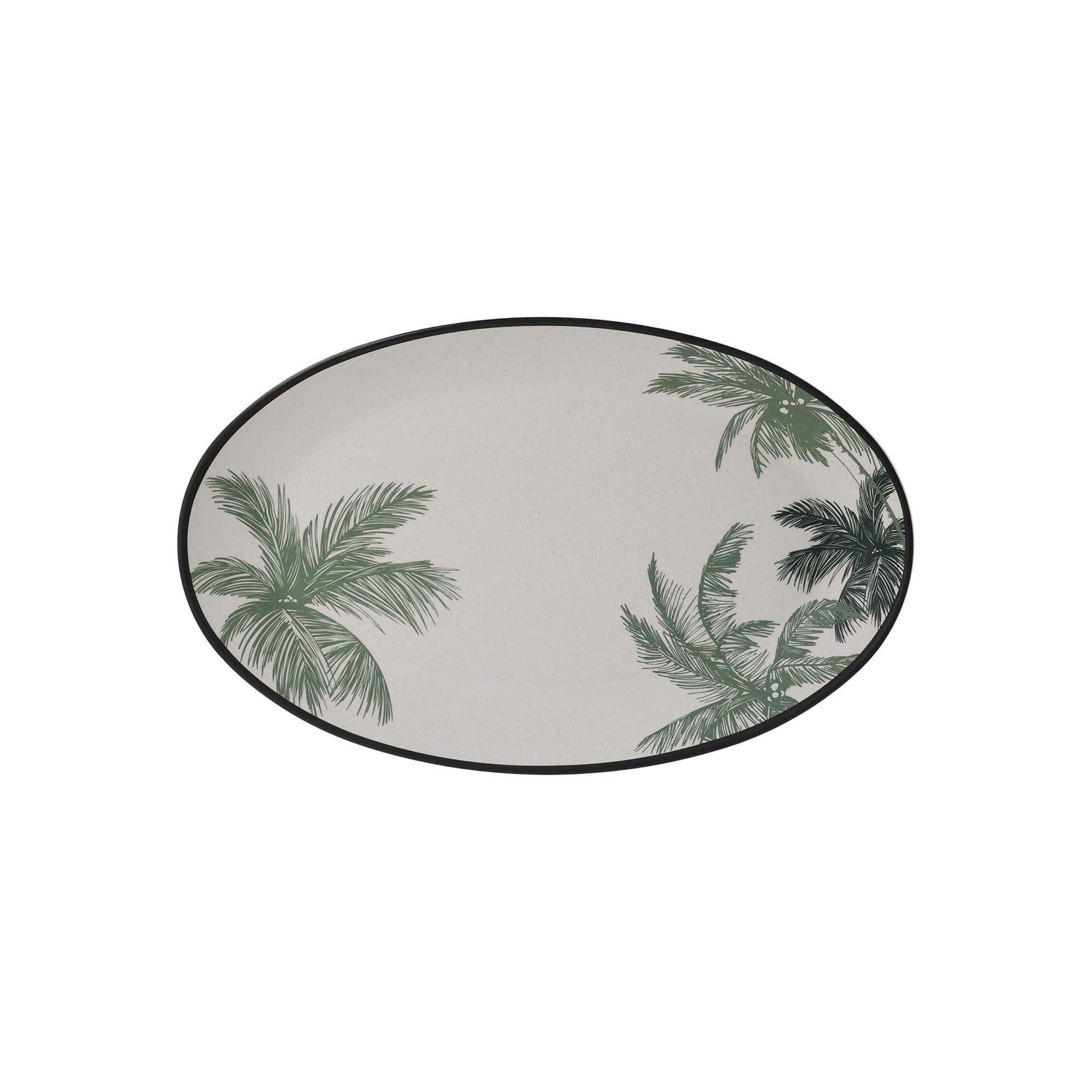 Click here for Hometrends Palm Bamboo Melamine Oval Platter 17.3... prices