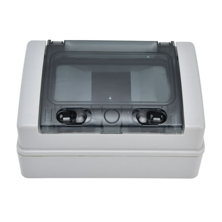 Loewten IP65 Waterproof Distribution Box 4 Way DIN Rail Transparent ...